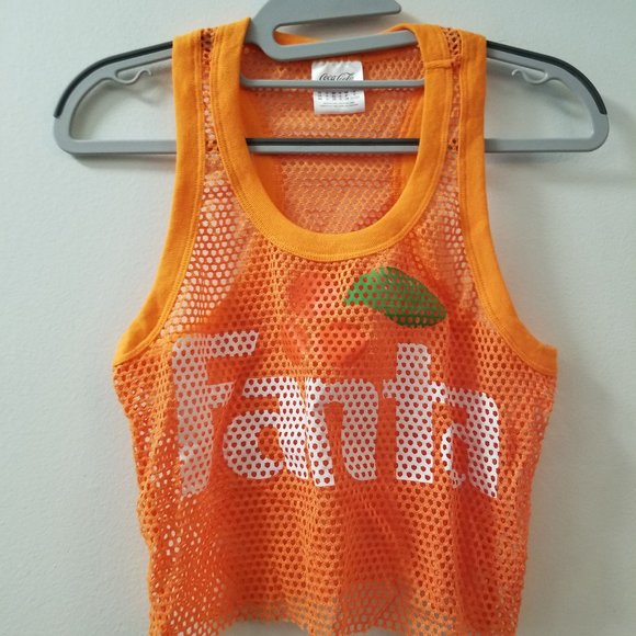 Coca Cola | Tops | Fanta Sports Mesh Cropped Tank Top | Poshmark